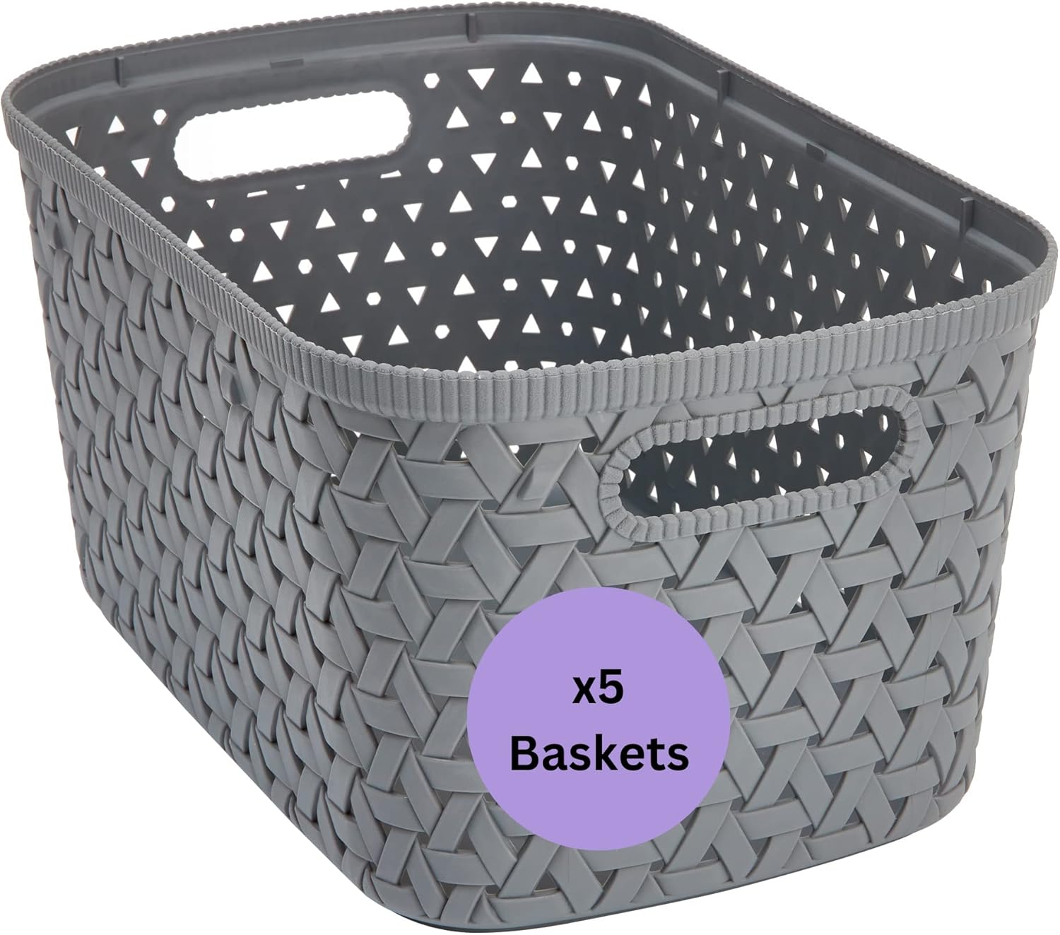 Amazon.com: Store & Order Stackable Small Storage Basket x5, Decorative ...