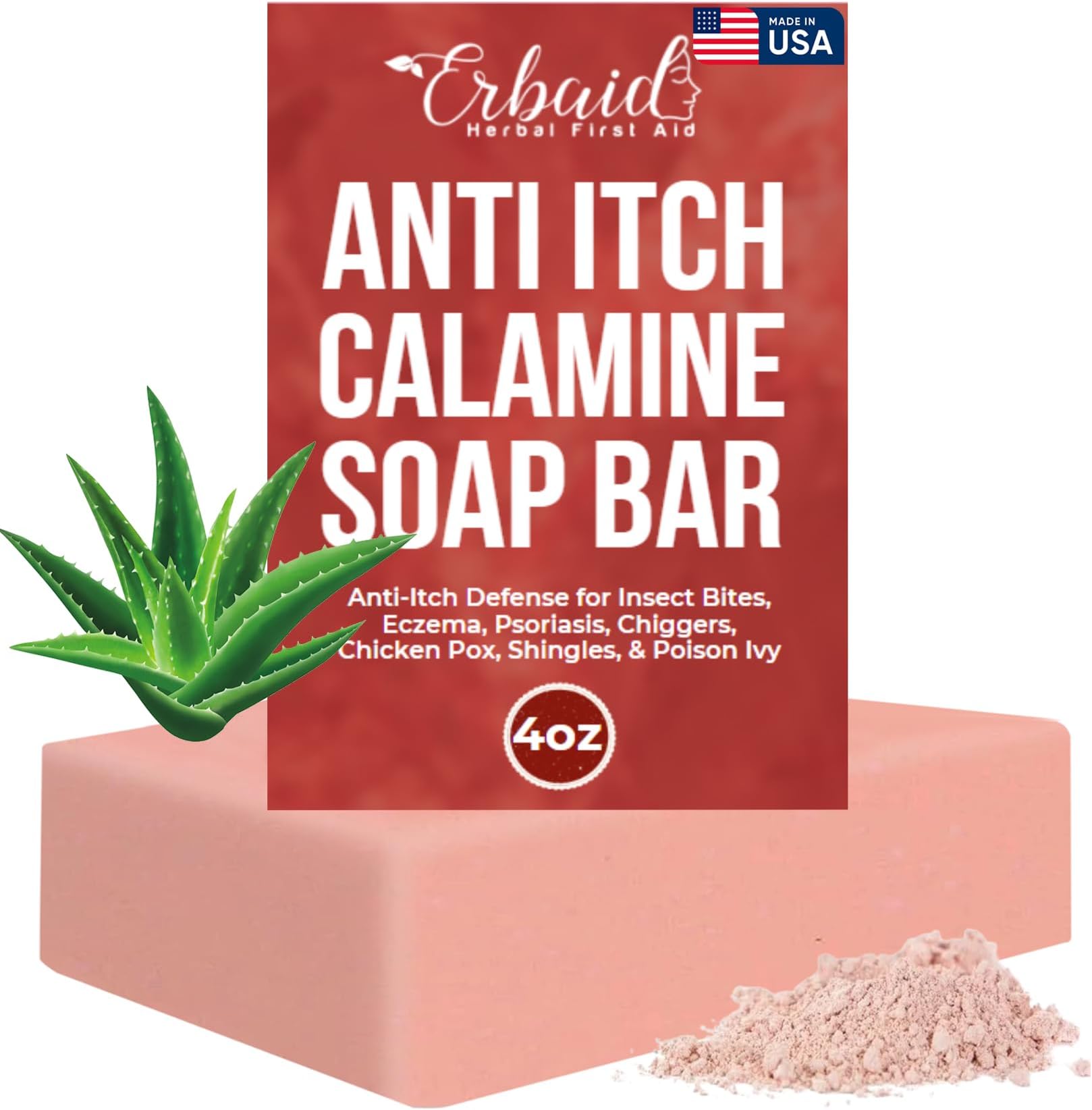 Amazon.com : Calamine Soap Bar for Itching – All Natural Instant Itch ...
