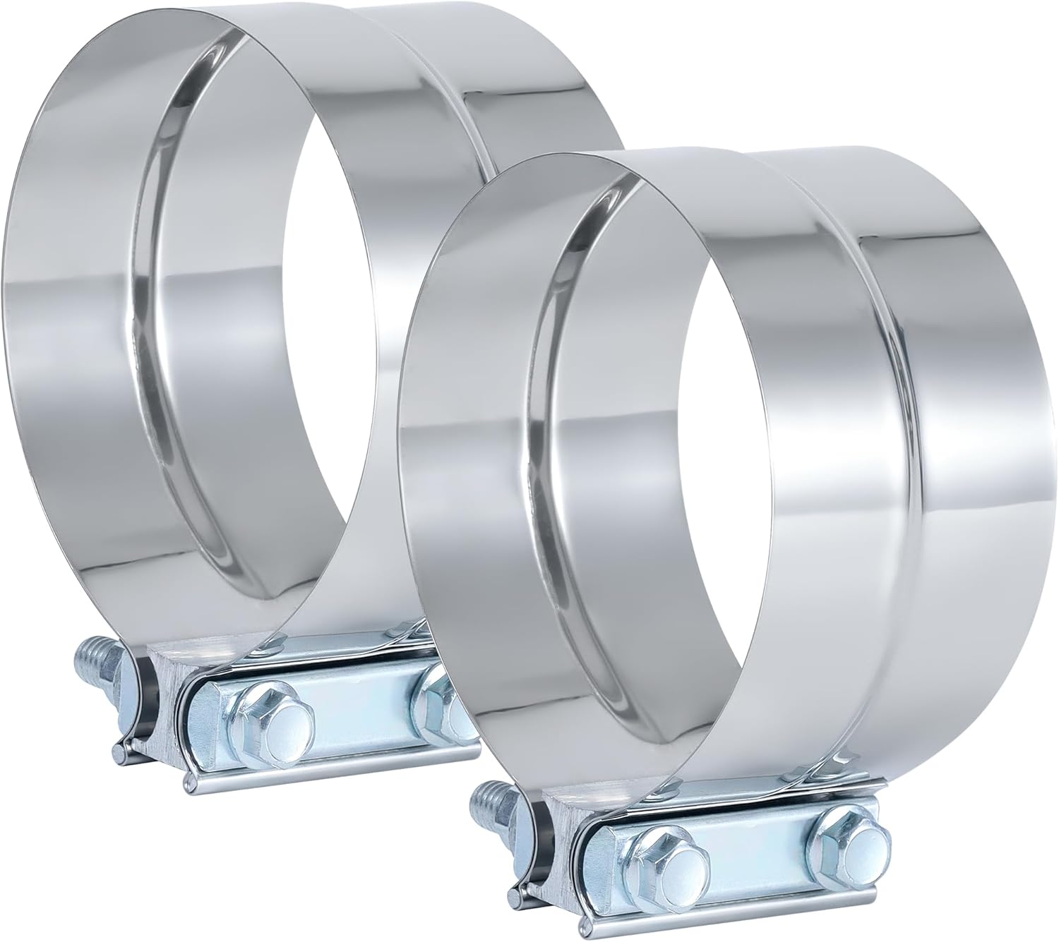 Amazon.com: Vitonsbay 4 Inch Exhaust Clamp,4 In Lap Joint Exhaust Band ...