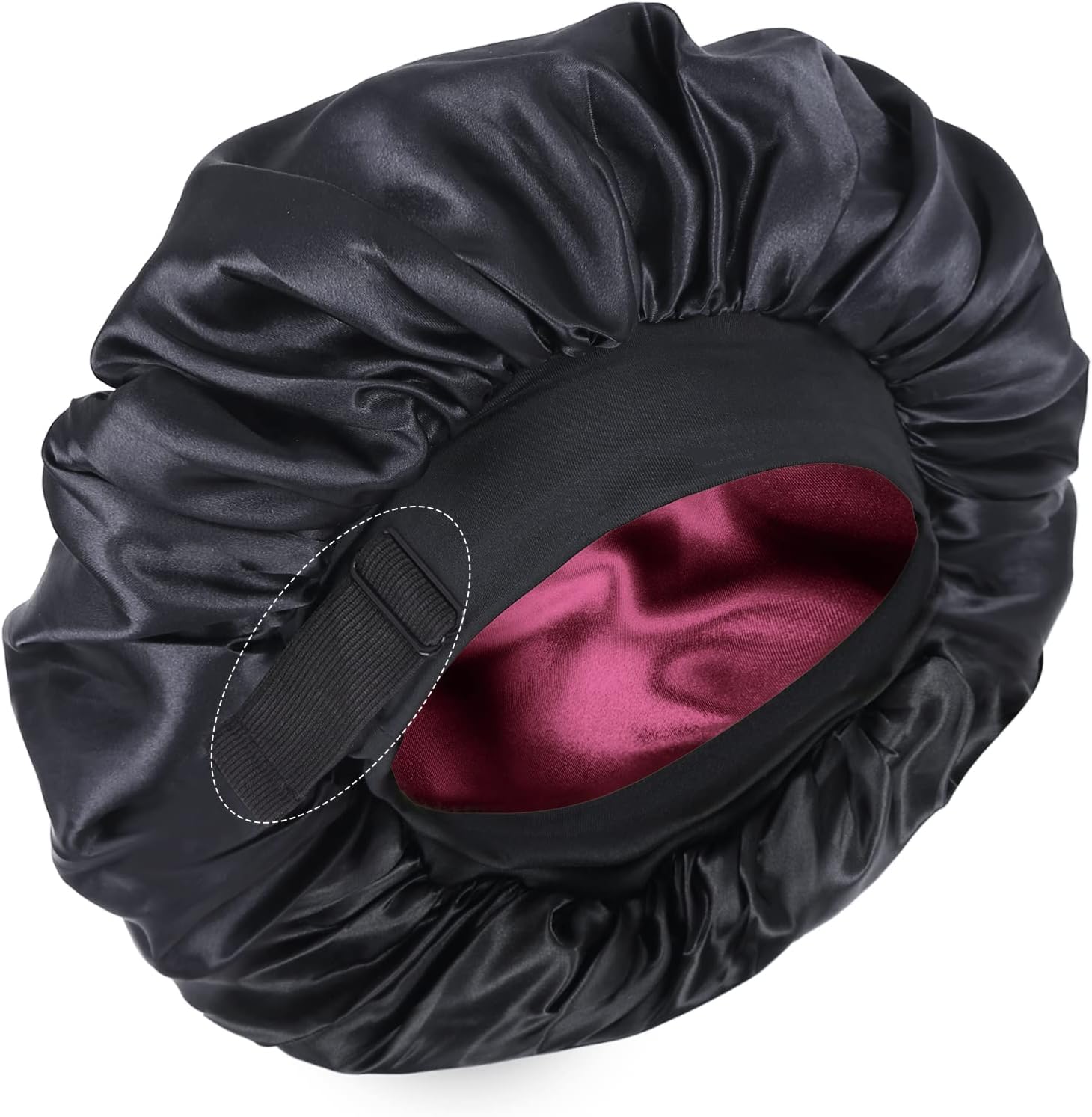 Amazon.com : Silk Bonnet for Sleeping Double Layer Satin Bonnet ...