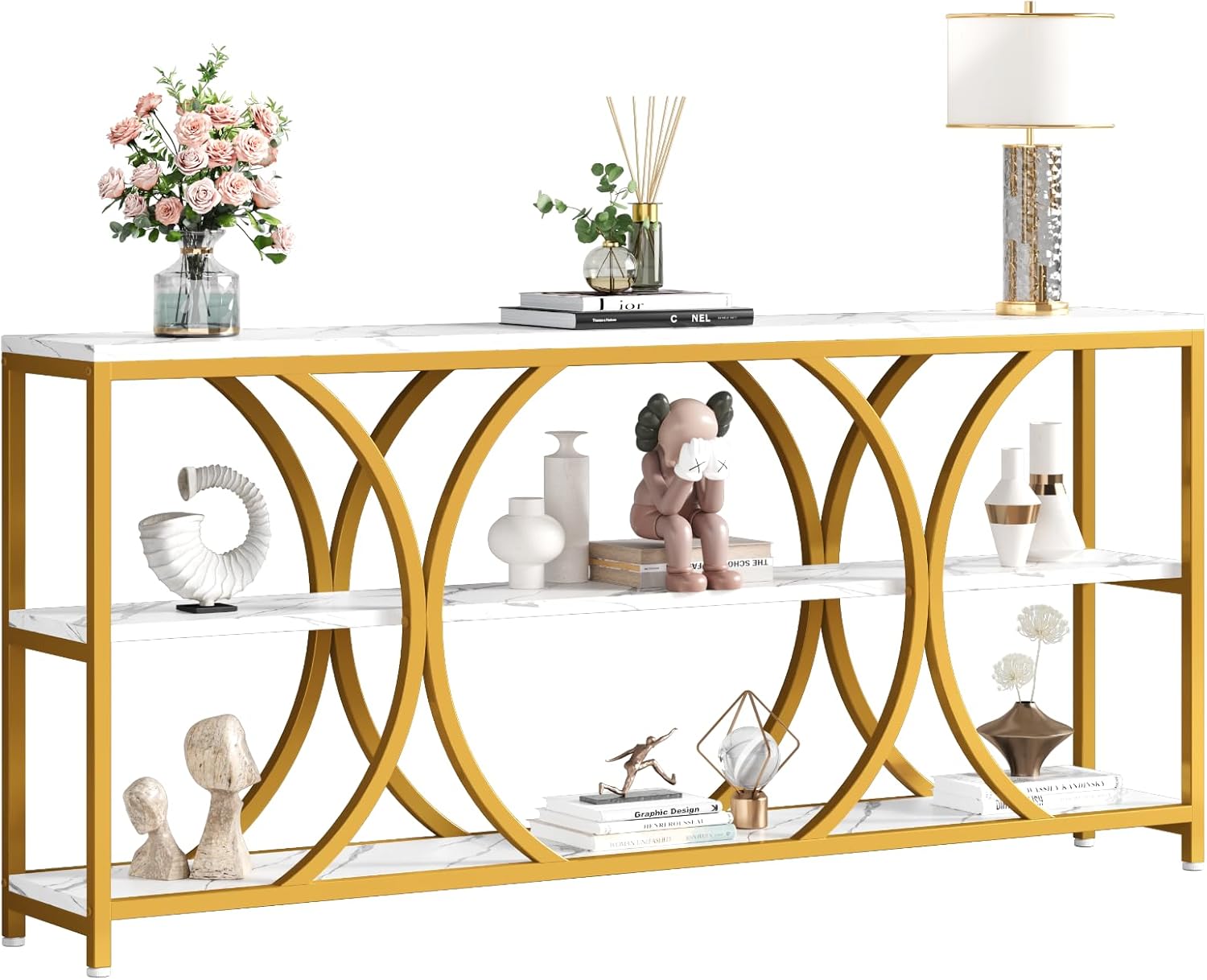 Amazon.com: Modern Console Table,70.8 Inch Extra Long Entryway Table ...