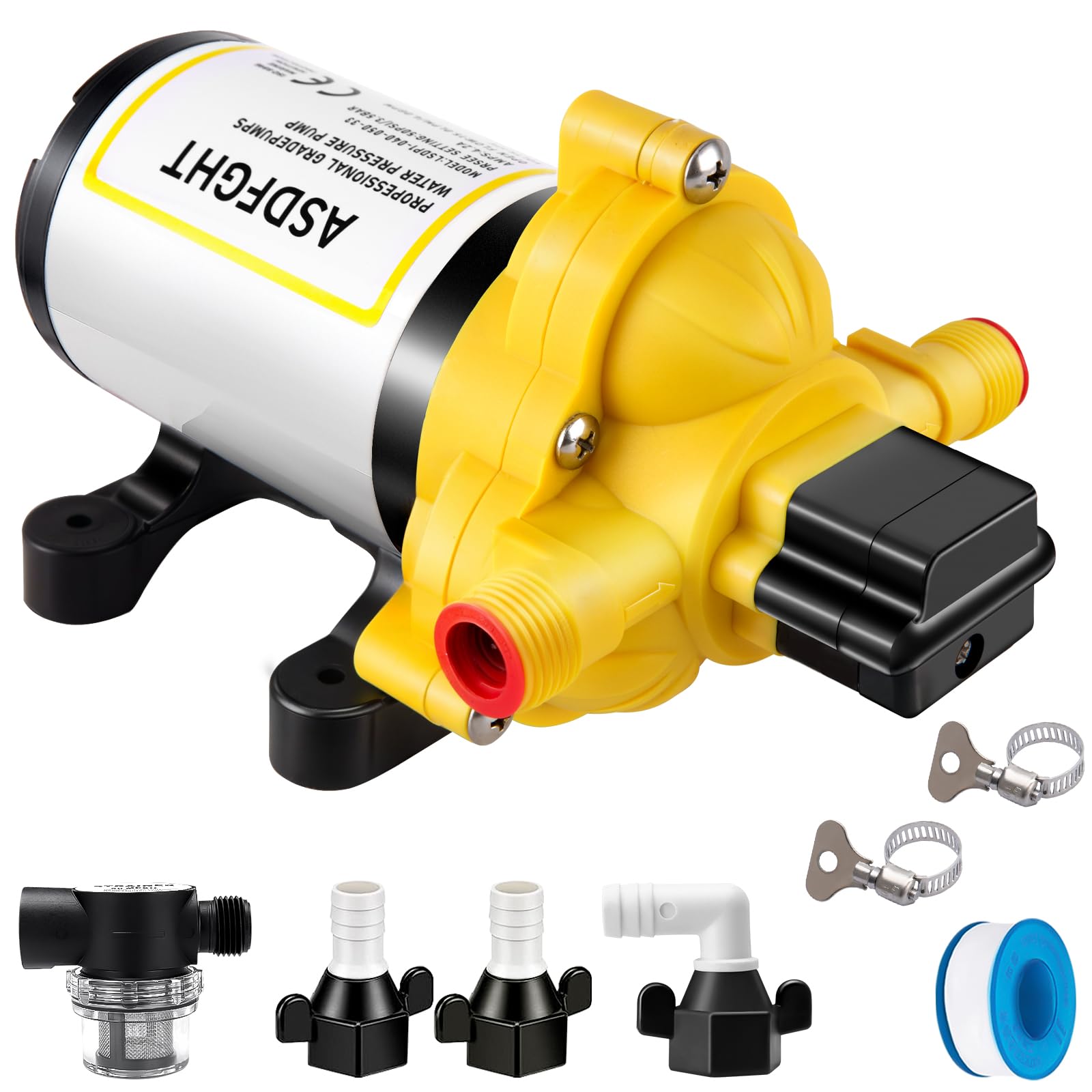 Snapklik.com : ASDFGHT 12V Water Pump - RV Water Pump - Water Diaphragm ...