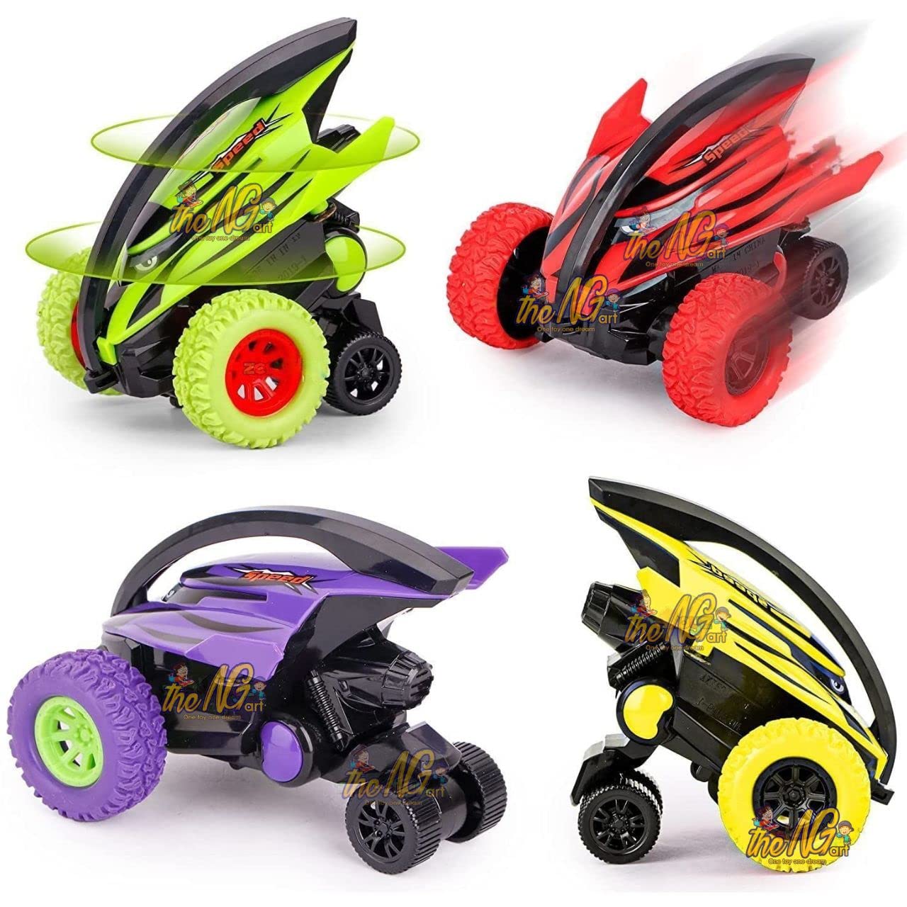 The Ng Art Friction Powered Monster Aeroplane Toy 360 Degree Crawler 4 ...