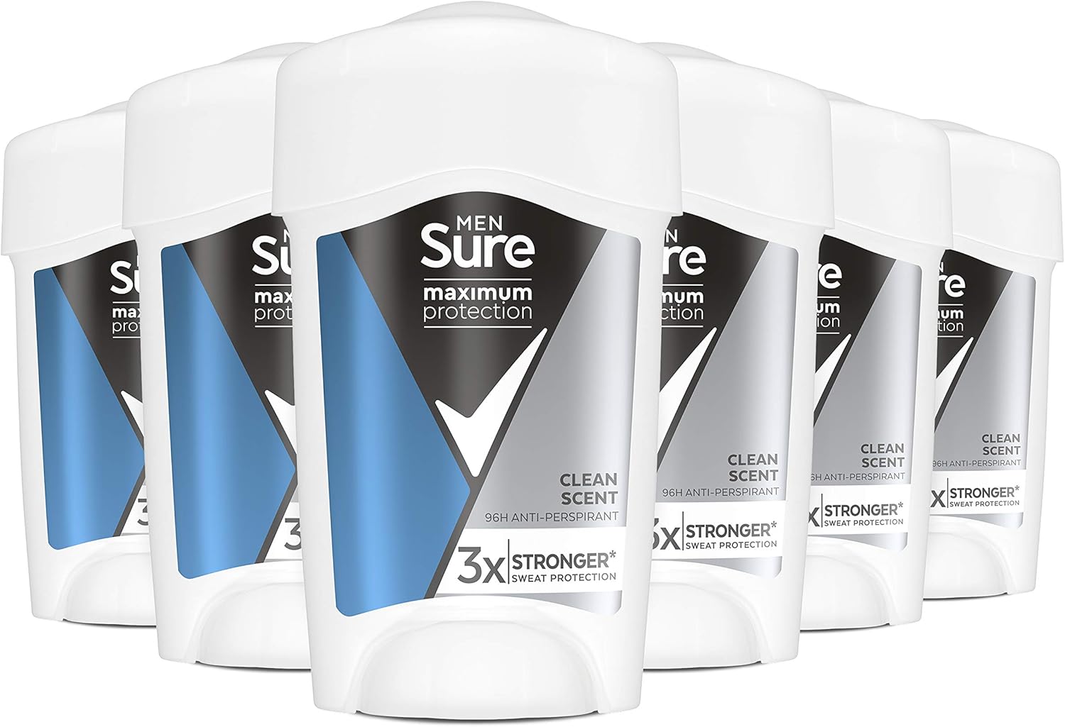 Sure Men Maximum Protection Clean Scent Antiperspirant Deodorant Cream ...