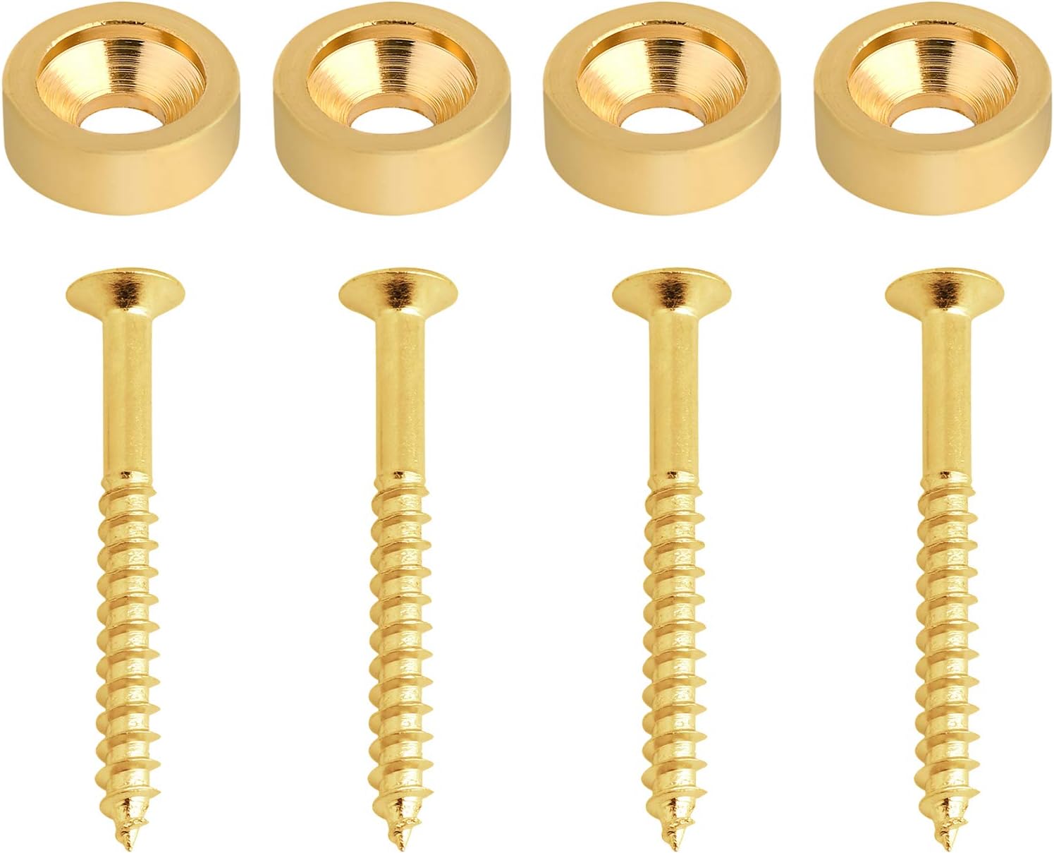 Amazon.com: TUOREN Guitar Neck Mounting Screws Neck Joint Bushings ...