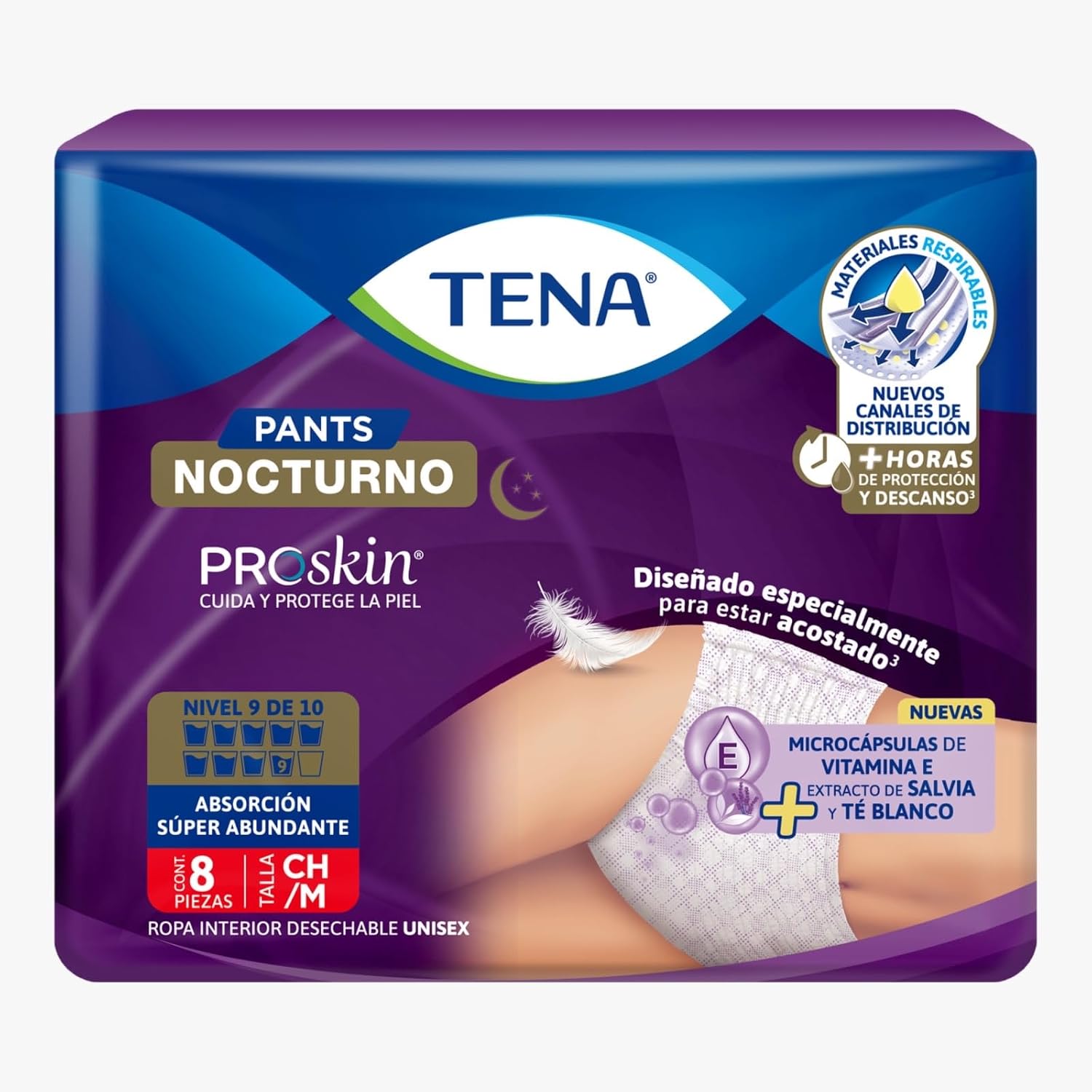 TENA Pants Nocturno; Ropa Interior Desechable Para Incontinencia ...