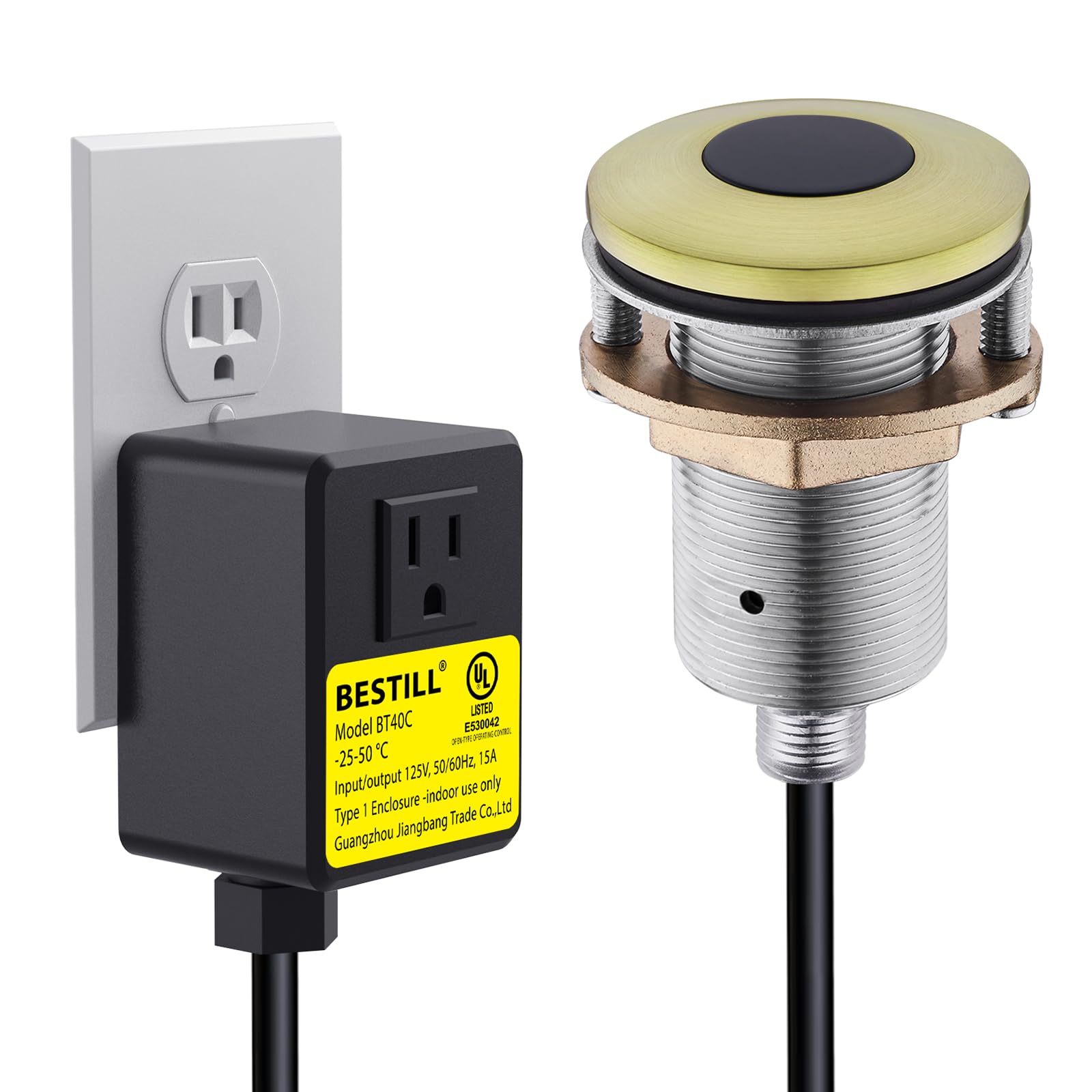 Snapklik.com : BESTILL Garbage Disposal Air Switch Kit, UL Listed