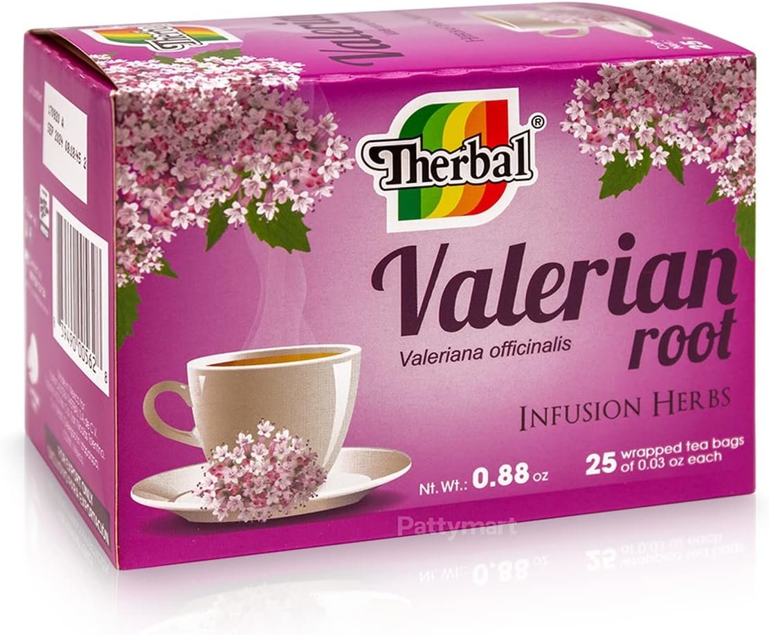 Amazon.com : 2 Packs VALERIAN TEA 50 BAGS 1 G. EACH TE DE VALERIANA Exp ...