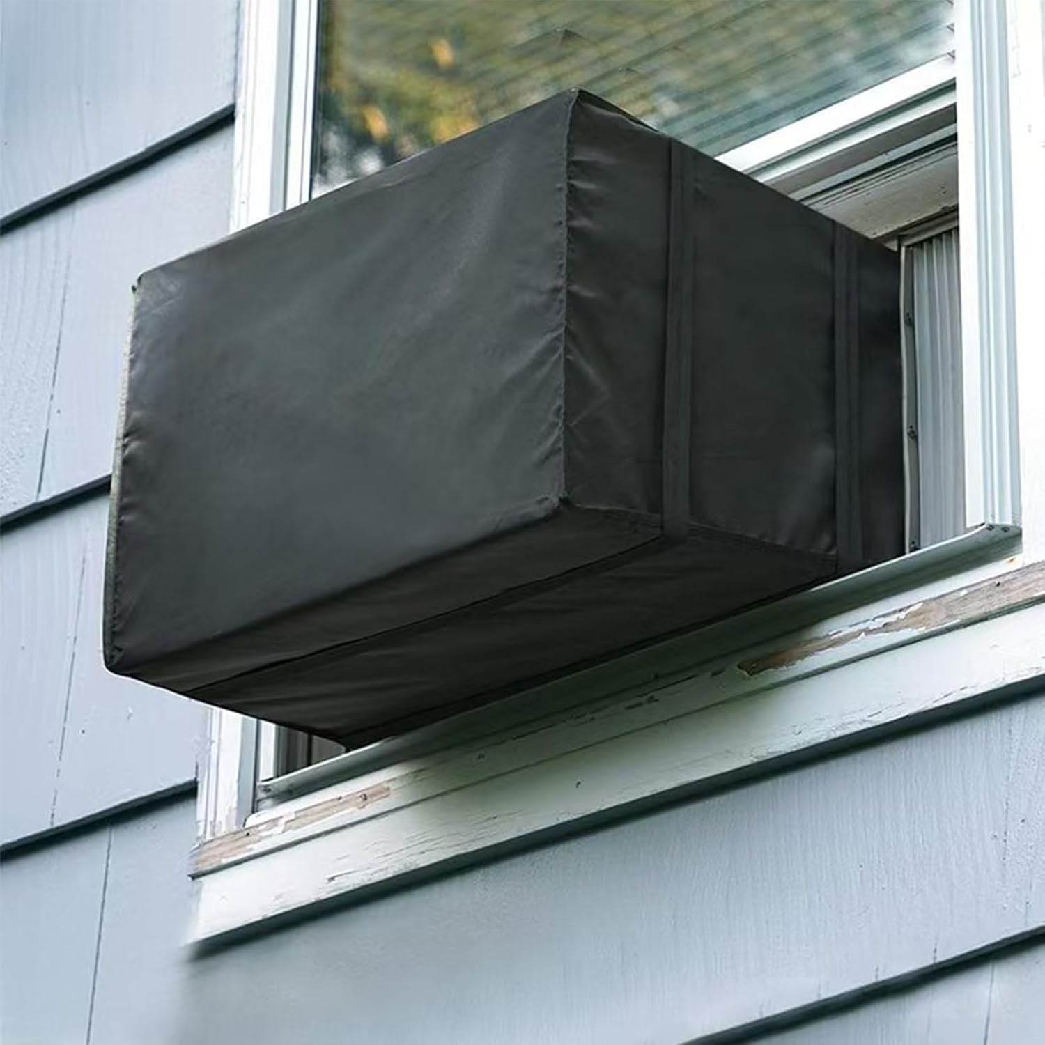 Amazon.com: SHUCHUANG Black Window Air Conditioner Cover for Outside ...