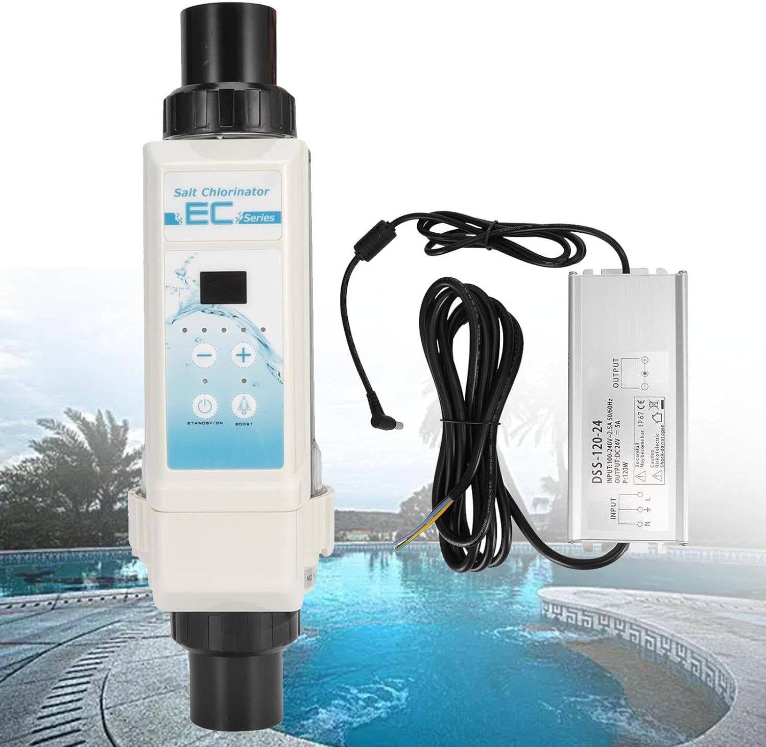 Amazon.com : Salt Water Pool Chlorinator, 8/12/16/20g/h Swimming Pool ...