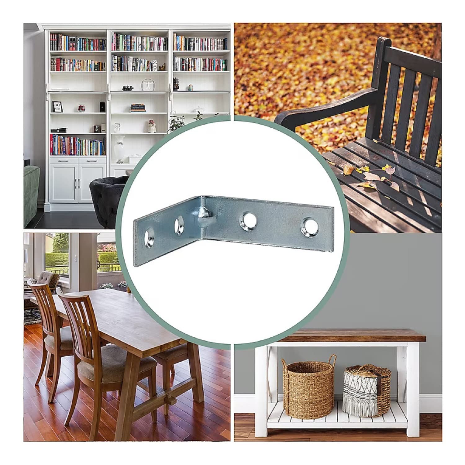 SOLTAIREJACO Steel Angle Bracket for Reinforcing Chairs/Tables/Tipoi ...