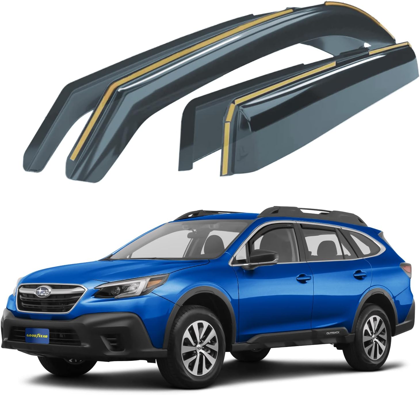 Amazon.com: Goodyear Shatterproof in-Channel Window Deflectors for ...