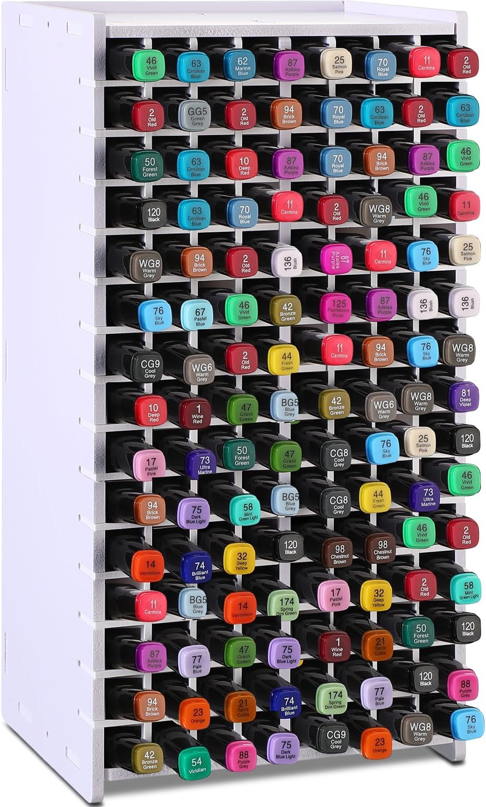 Amazon.com: Sunnychicc 1 Pack, 120 Slots Marker Storage Organizer ...