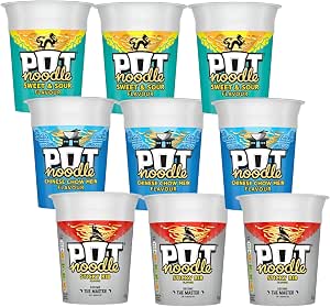 Pot Noodles Asian Selection Pack 12 Varieties of 3 Flavour. Sweet ...