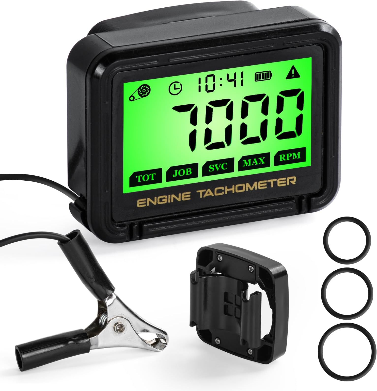 DDayuanwei Small Engine Tachometer, Digital Tachometer Tach Gauge with ...
