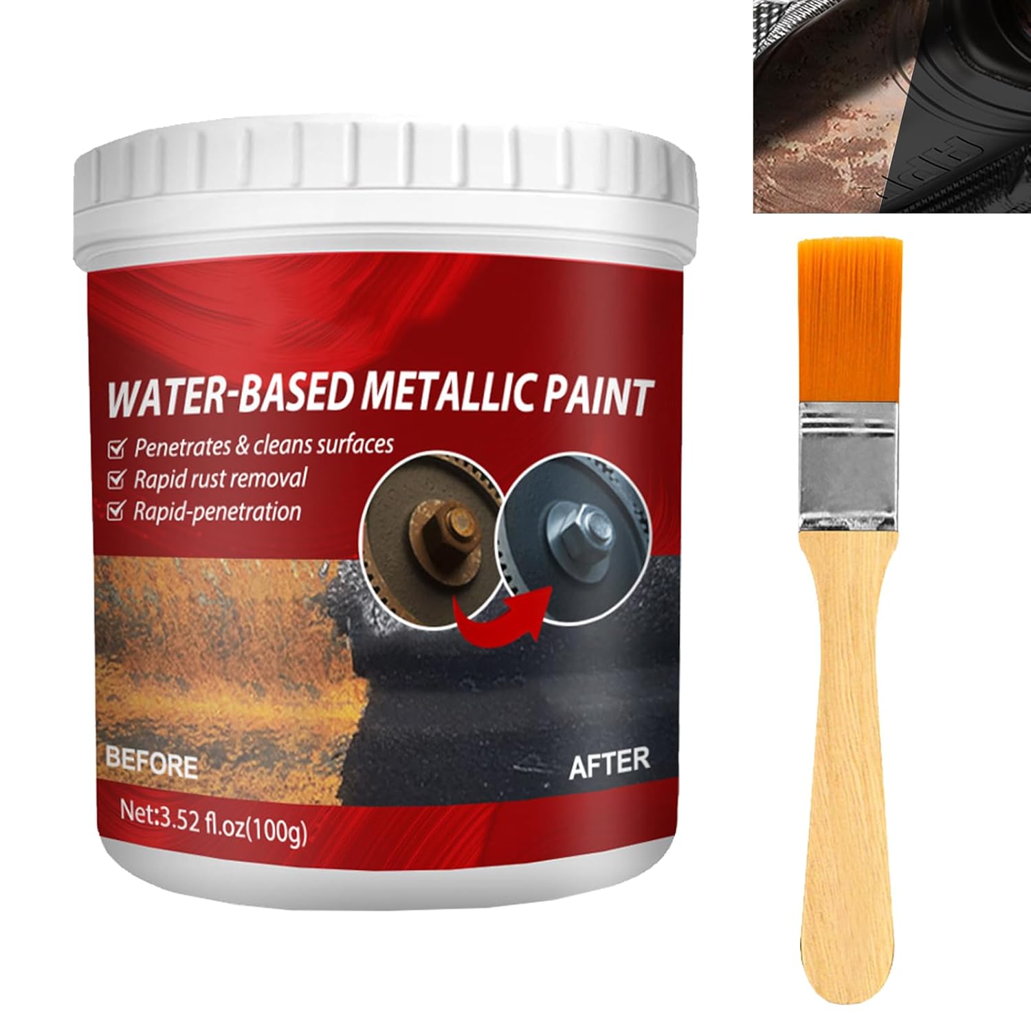 KOAHDE Metallic Paint Rust Remover,Anti-Rust Chassis Converter,Rust ...