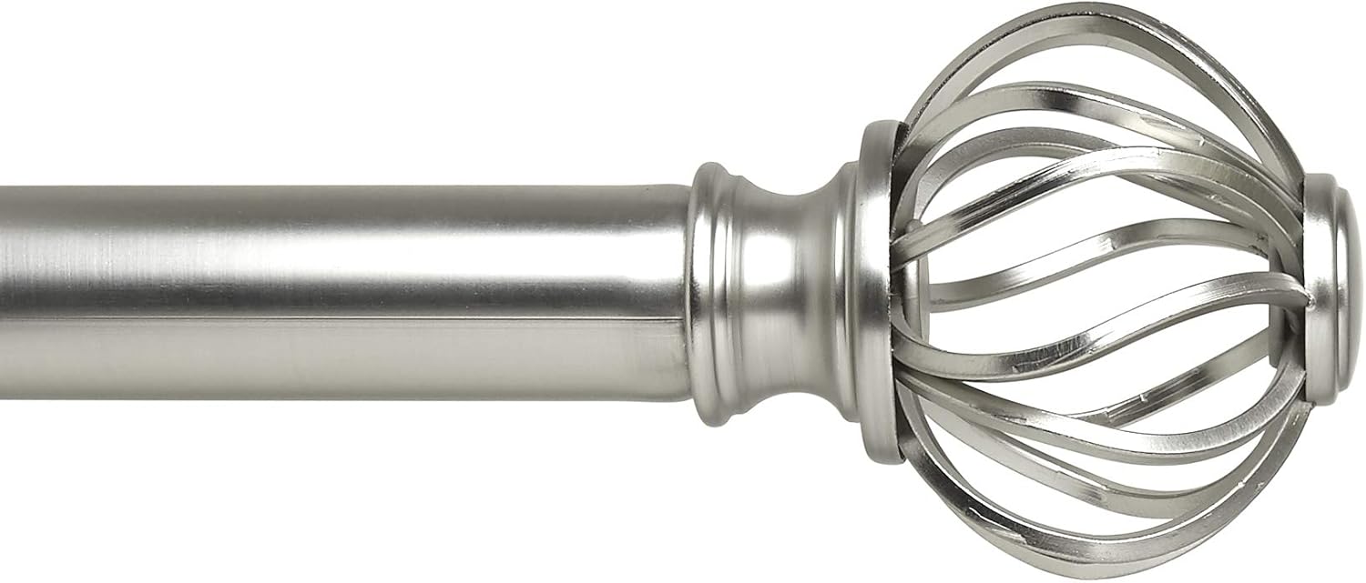 Amazon.com: Umbra Coppola Curtain Rod with Cage Finials, 1-inch ...