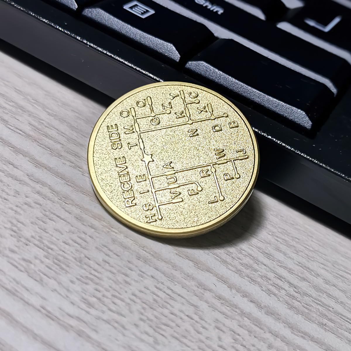 Unique Collector Item Morse Code Commemorative Coin - Golden Collector ...