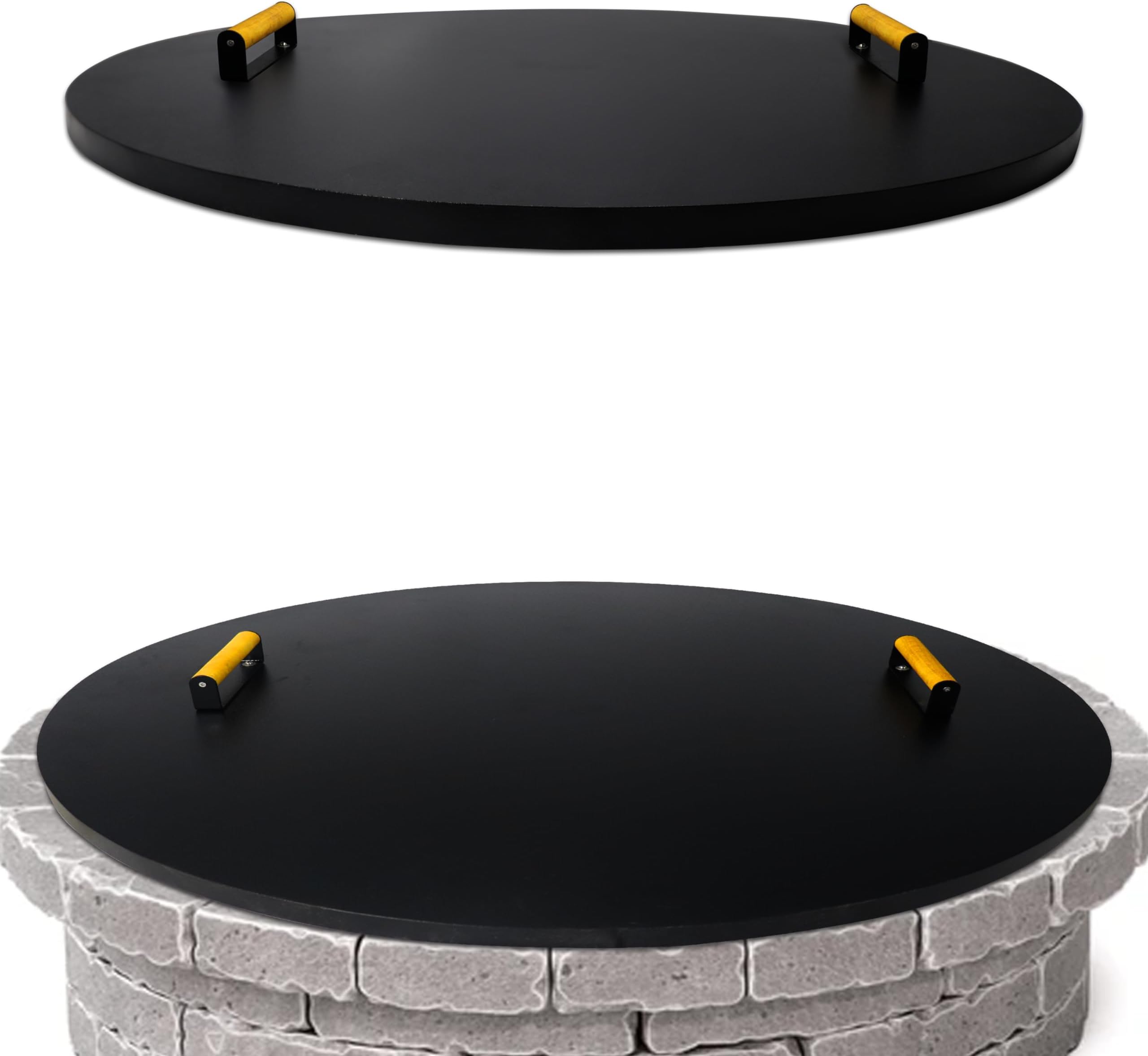 Amazon.com : Anyerosa 28" Fire Pit Lid Round Outdoor Fireplace Cover ...