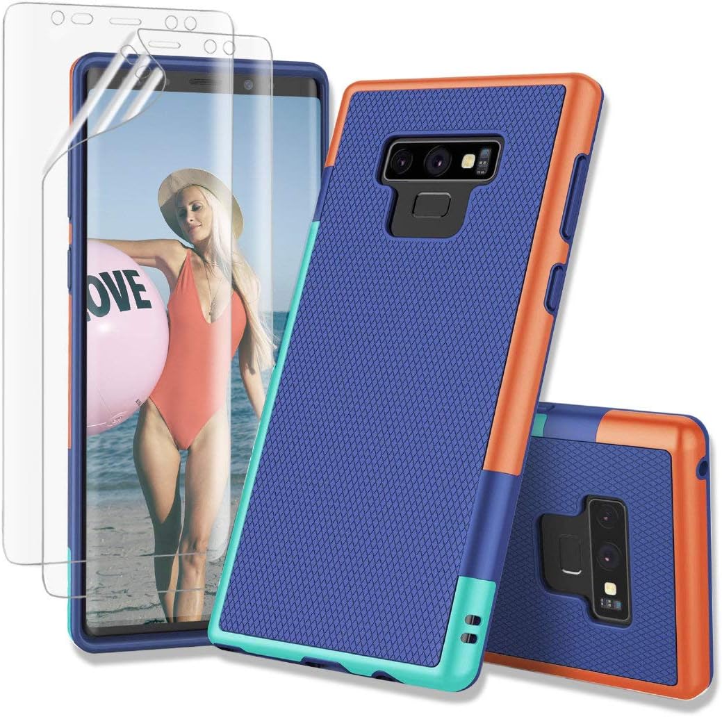 Case for Galaxy Note 9, Note 9 Case with 2 Pack HD Soft Screen ...