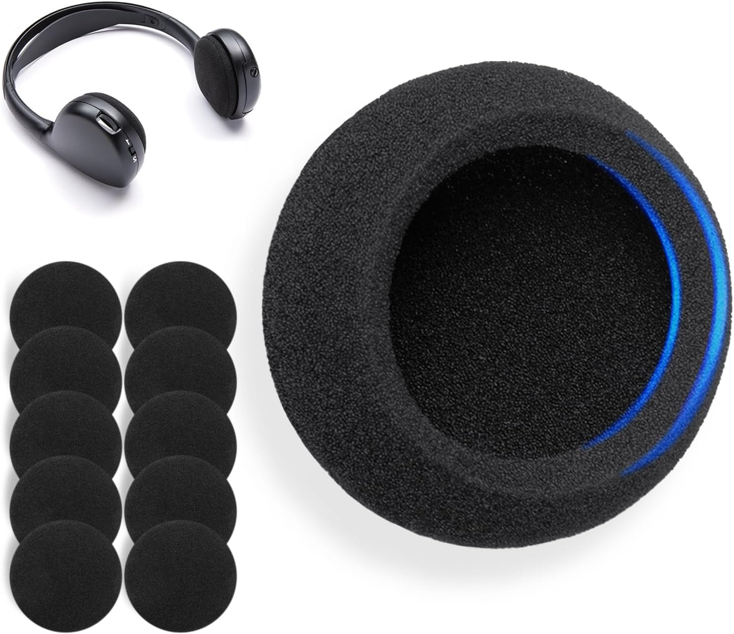 Amazon.com: Voarmaks 5 Pairs Foam Ear Pads Cushion 60mm for 2017-2022 ...