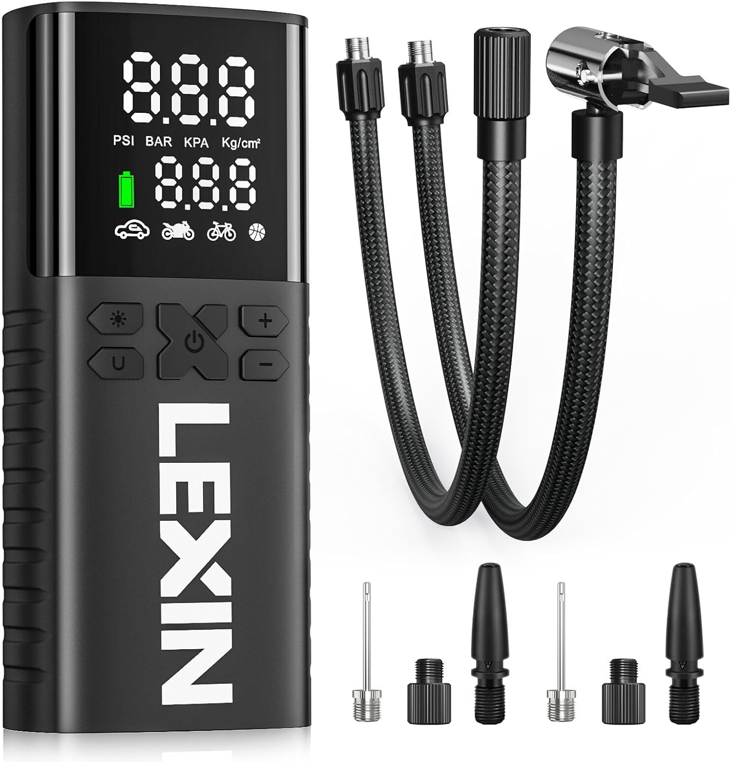 Amazon.com: LEXIN P4 Tire Inflator Portable Air Compressor, Smart ...