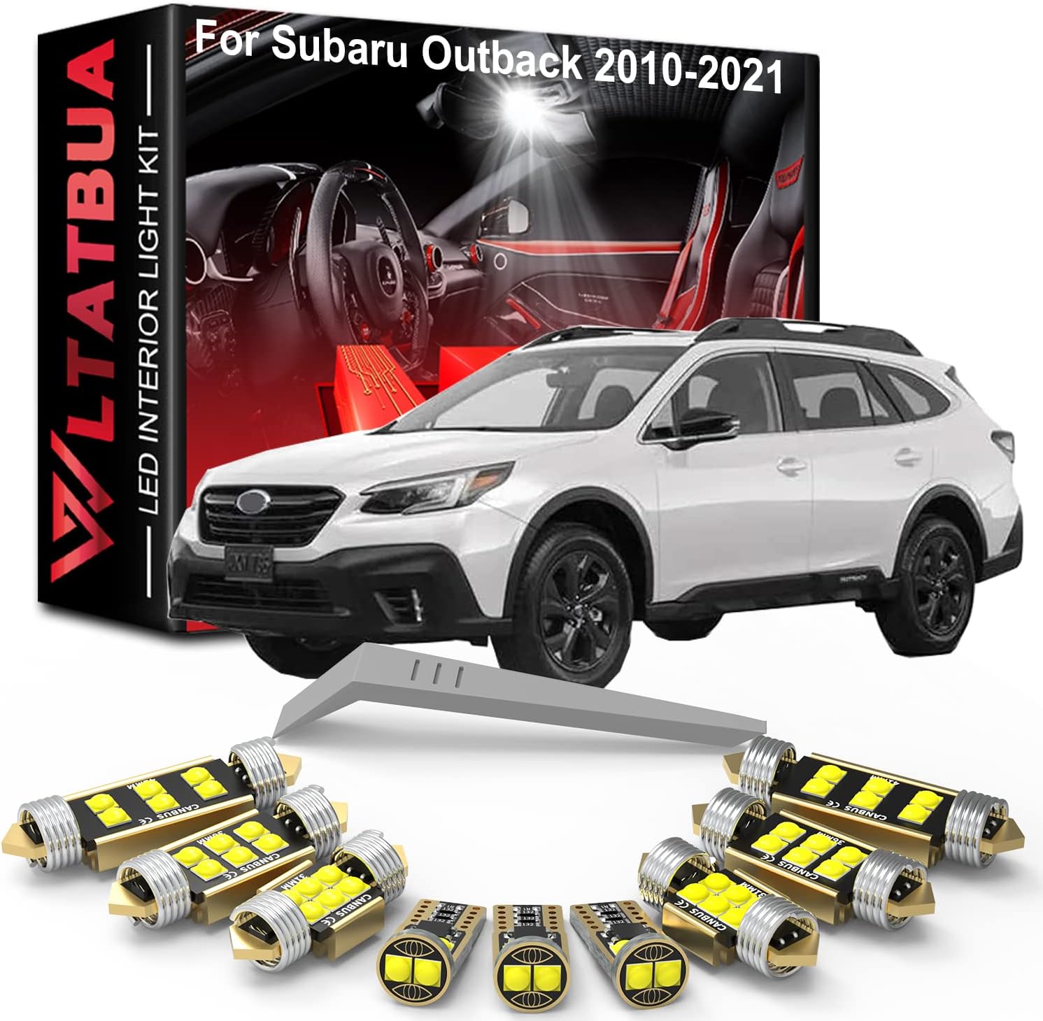 Amazon.com: WLTATBUA LED Interior Light Kit Package Replacement for Subaru Outback 2010 2011 ...