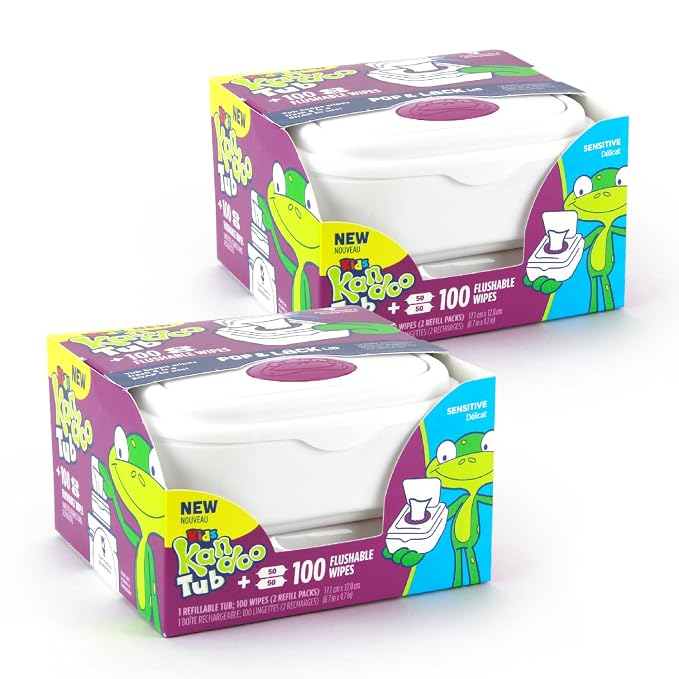 Amazon.com: Flushable Wipes for Baby and Kids by Kandoo,Sensitve and ...