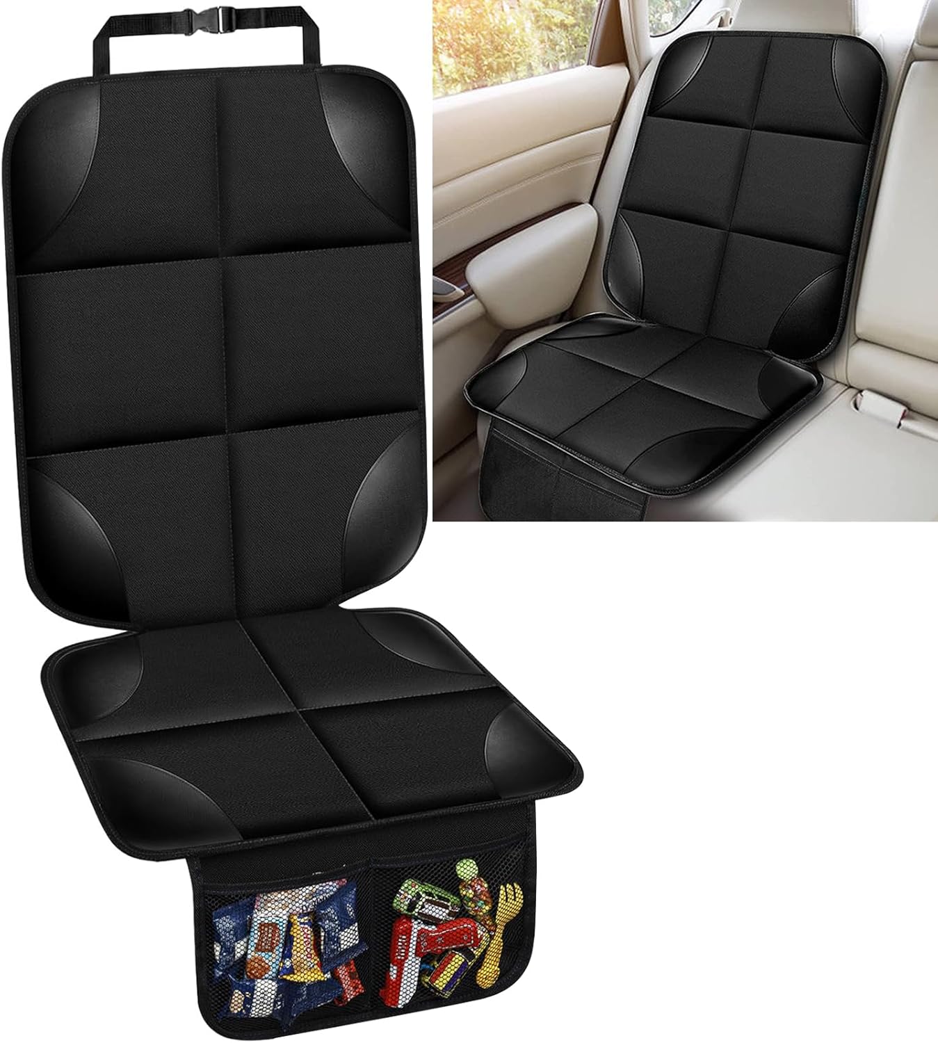Car Seat Protector for Child Car Seat, 600D Fabric Waterproof Car Seat ...