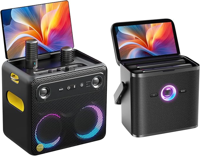 Amazon.com: Smart Karaoke Machine for Adults - with Lyrics Display ...