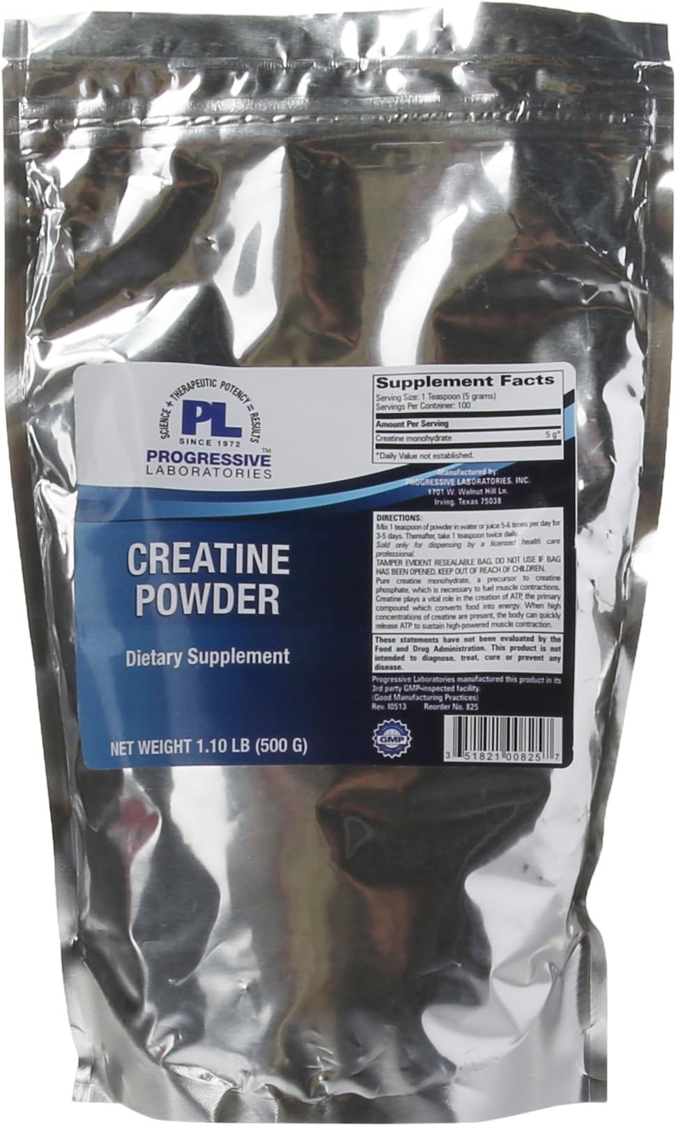 Amazon.com: Progressive Labs Creatine Powder Supplement, 1.1 Pound ...