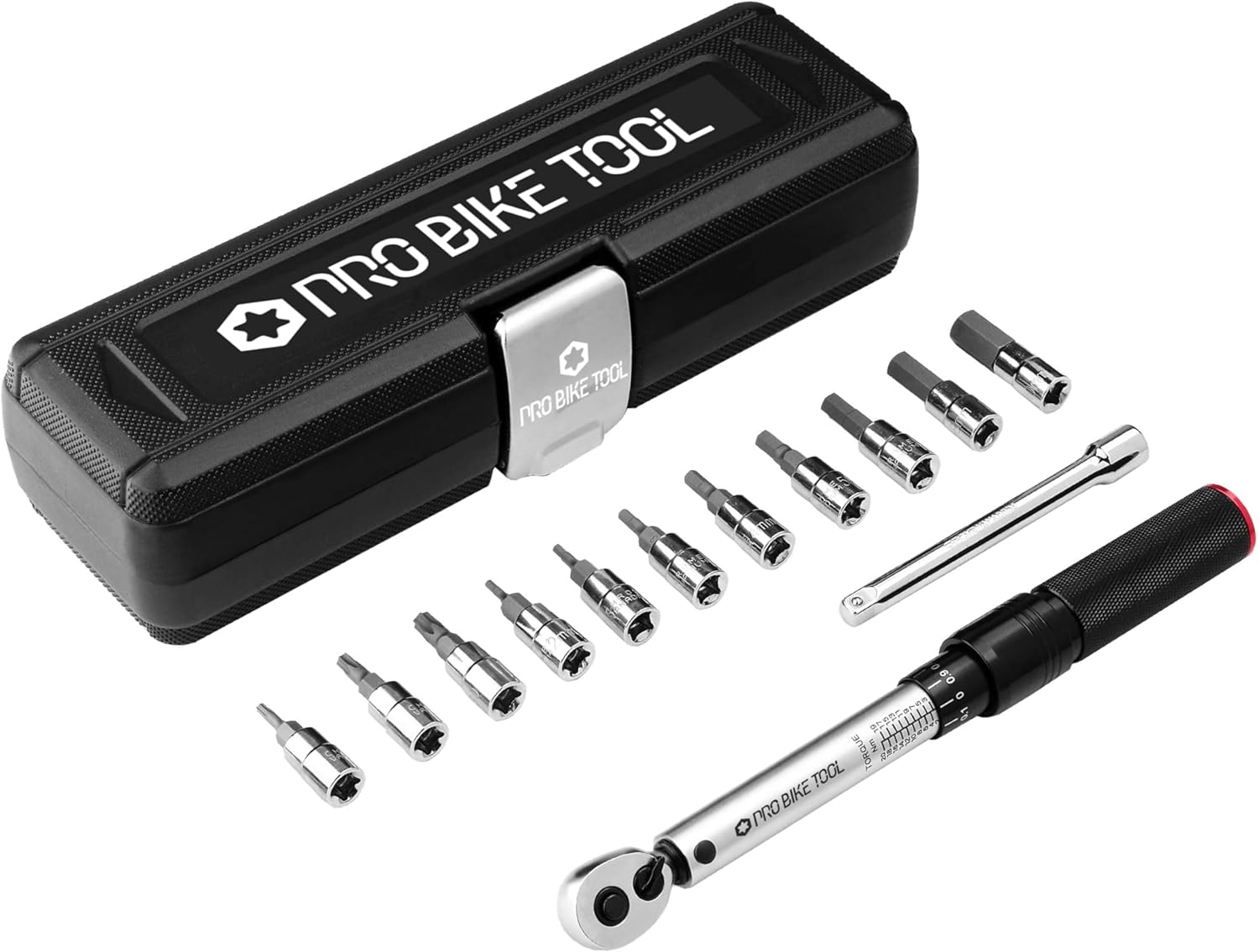 PRO Bike Tool 1/4 Torque Wrench Set - Service Kit for Road and Mountain ...