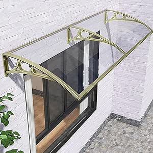 Amazon.co.jp: Roof eaves rain shields made of polycarbonate sheet ...