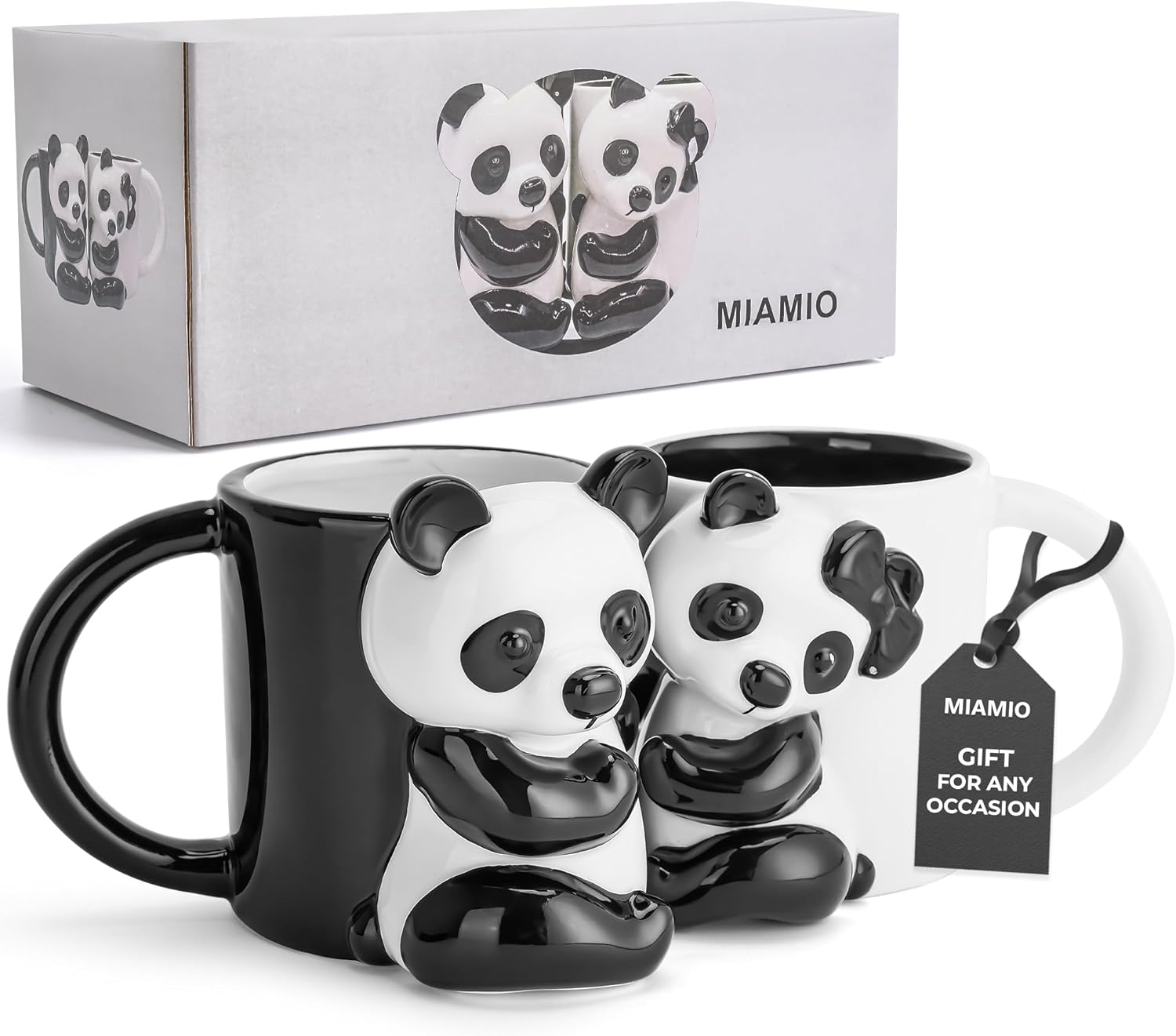 Amazon.com: MIAMIO - Panda Ceramic Cup 14 Oz 3D Mug Animal for Coffee ...