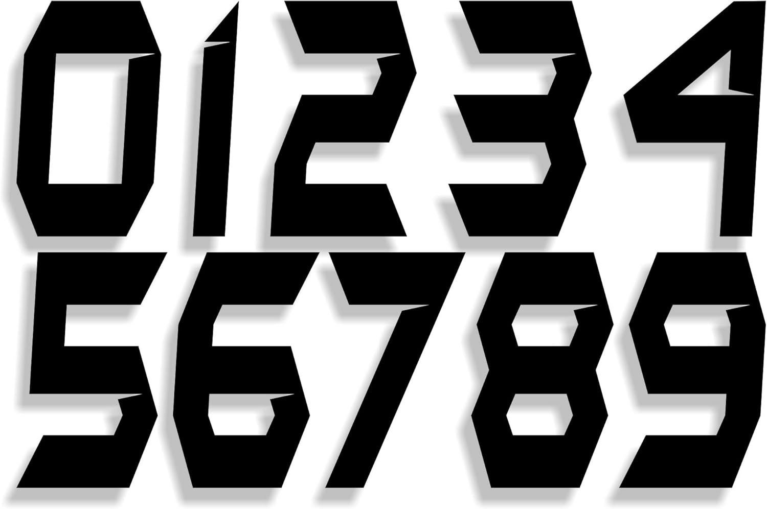 Amazon.com: MxNumbers- Mx & ATV Number Plate Decals | Set of 3 Decals ...