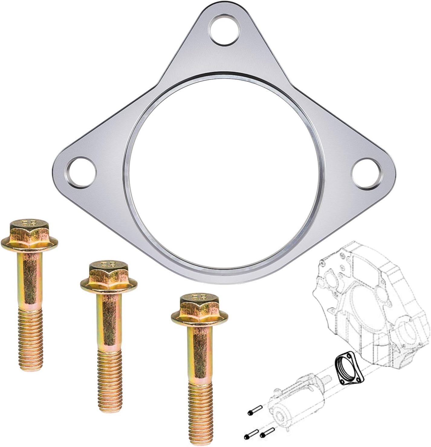 Amazon.com: Starter Spacer Kit - 5 Speed - E.D Billet - 5.9L 1994-2002 ...