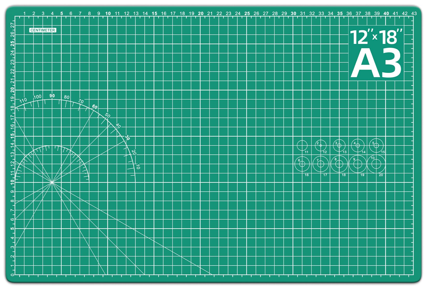 Amazon.com: DIYSELF Cutting Mat 12in×18in, Cutting Mats for Crafts ...