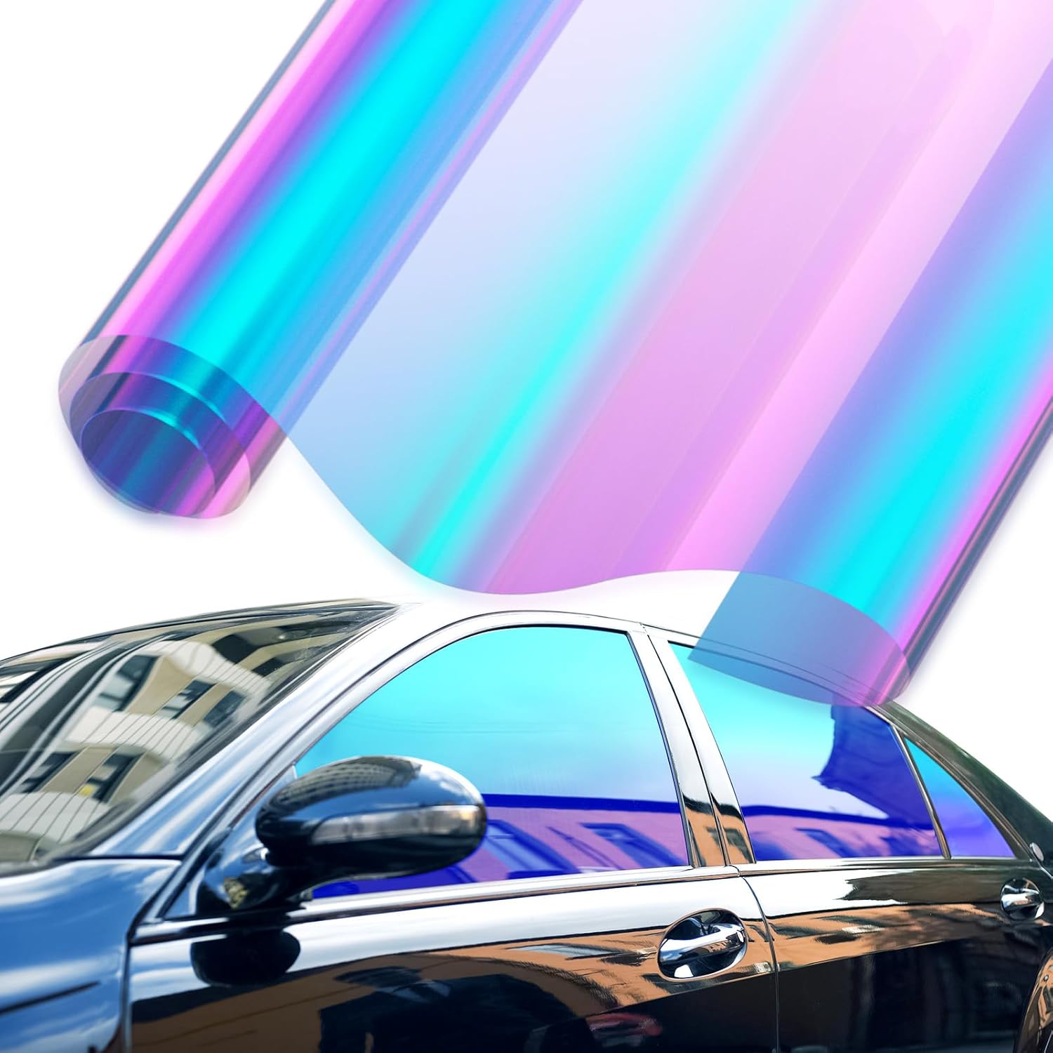 Amazon.com: Vepagoo Window Tint Car 20" in 10'Ft, Chameleon Blue Window ...