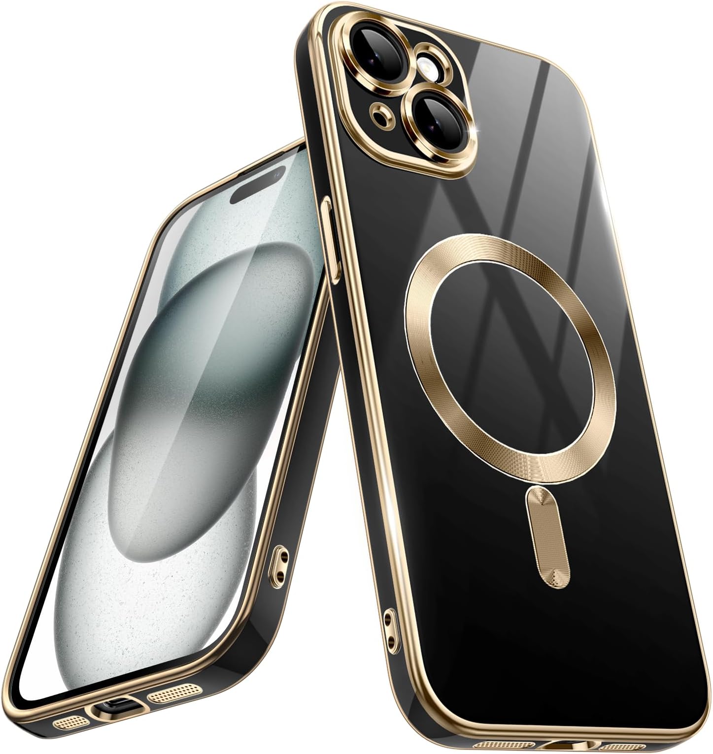 Amazon.com: JETech Magnetic Case for iPhone 15 6.1-Inch, Compatible ...