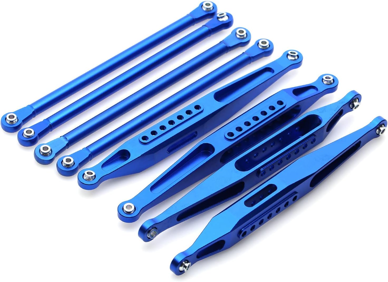 Amazon.com: RC Car Tie Rod,Aluminum Alloy Upper Lower Tie Link Rods Set ...