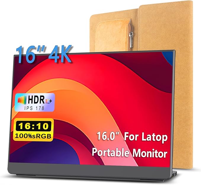 Amazon.com: Wanlusiri 4K 16-Inch Portable Monitor for Laptop ...