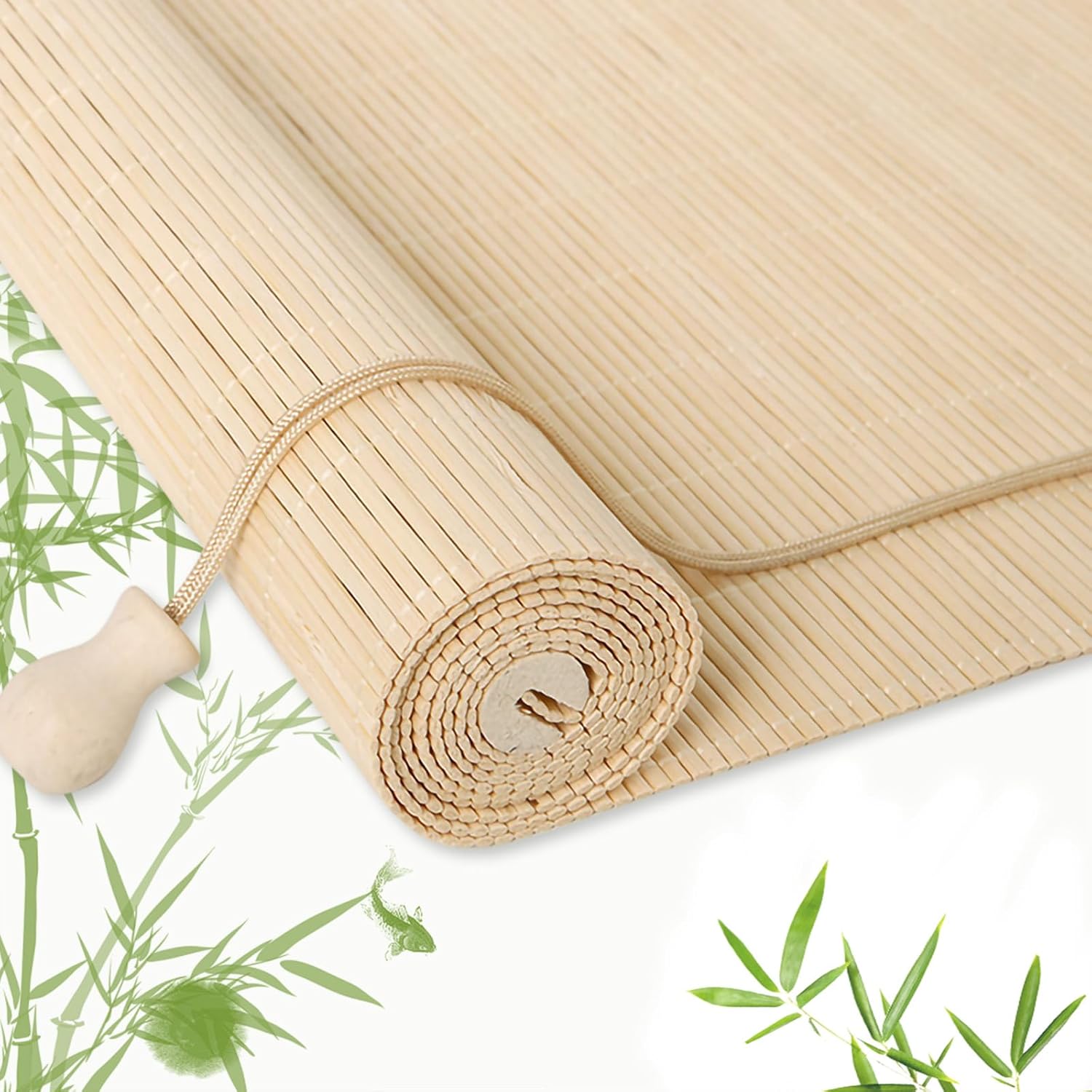 Amazon.com: EVOZEN Bamboo Blinds for Interior Windows, Custom Bamboo Shades for Indoor Windows ...