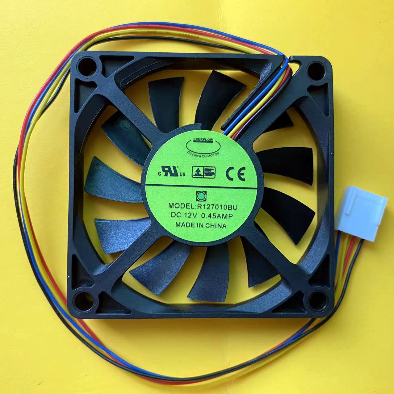 Amazon.com: 3PCS R127010BU Fan for 12V 0.45A 7CM Cooling Fan ...