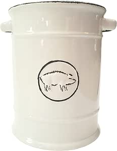 Amazon.com: Embossed Pig Ceramic Utensil Crock : Home & Kitchen
