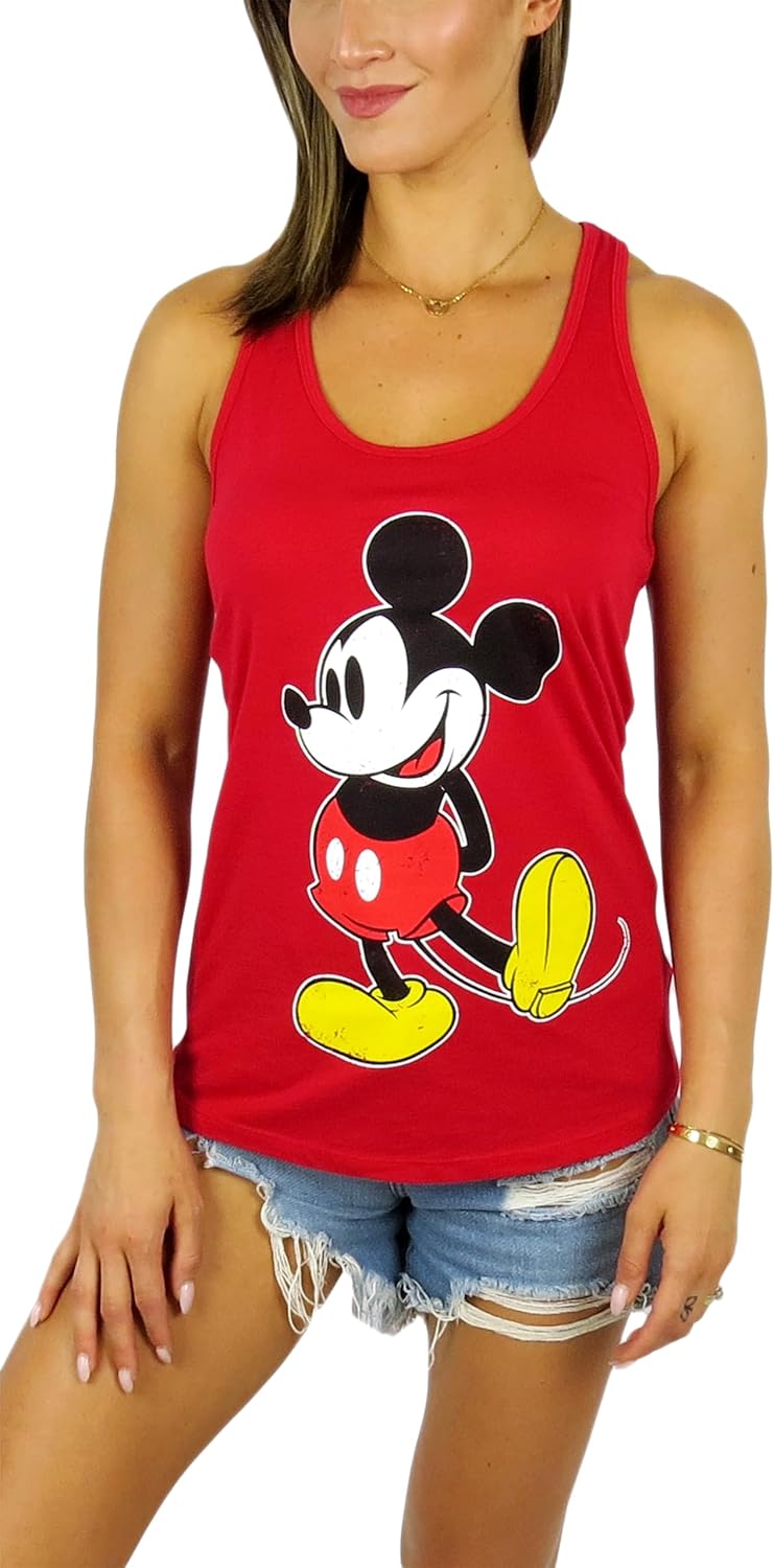 Disney Womens Mickey Mouse Stand Graphic Tank Top (US, Alpha, X-Large ...