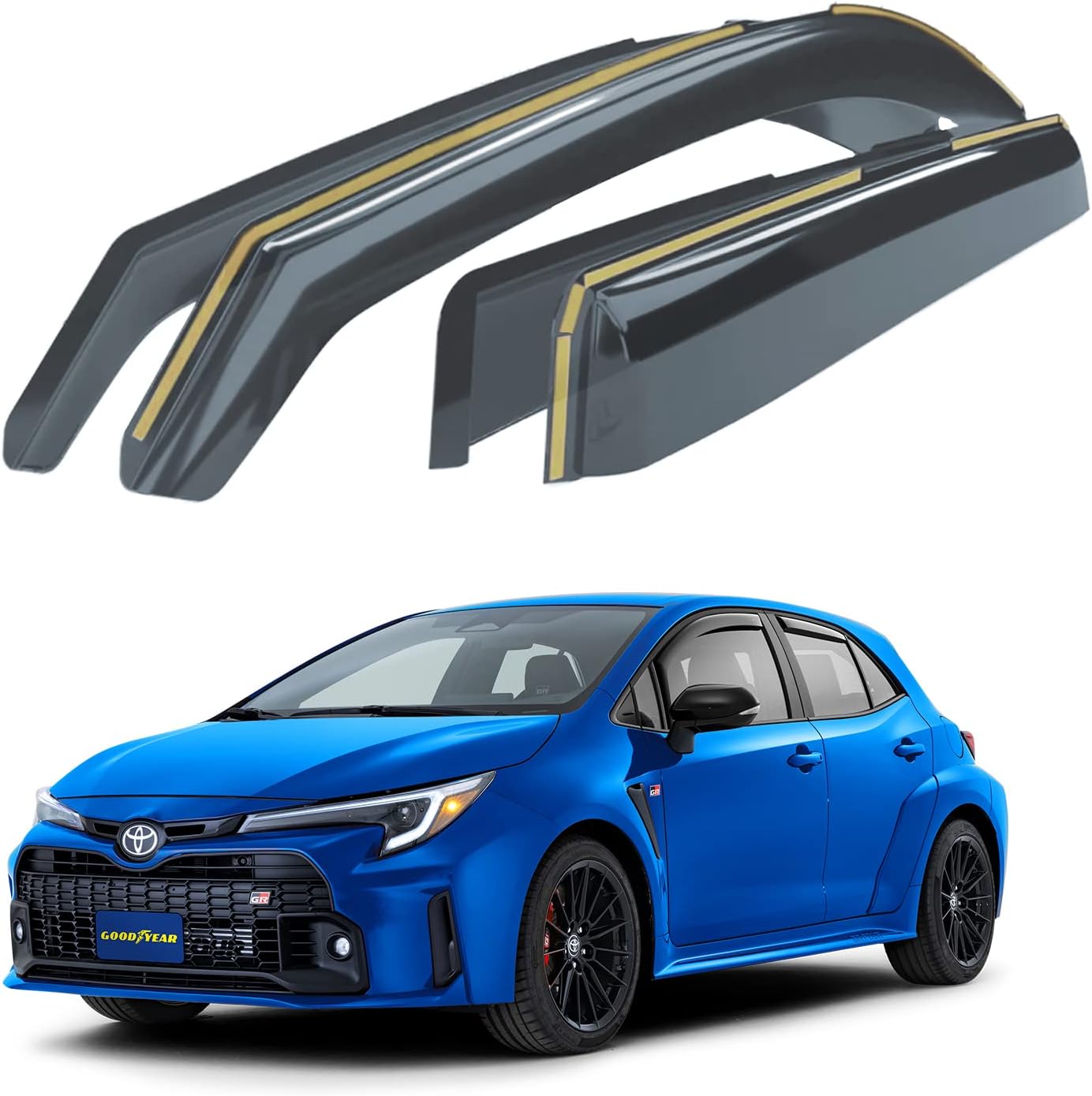 Goodyear Wind deflector for/compatible with Toyota Corolla Hatchback ...