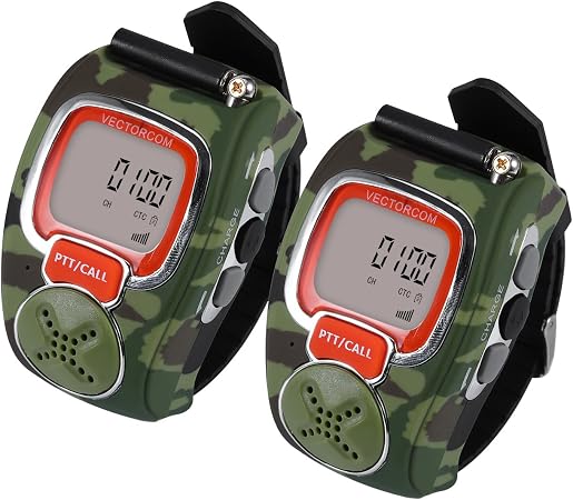 Amazon.com: Portable Digital Wrist Watch Walkie Talkie Two-Way Radio ...