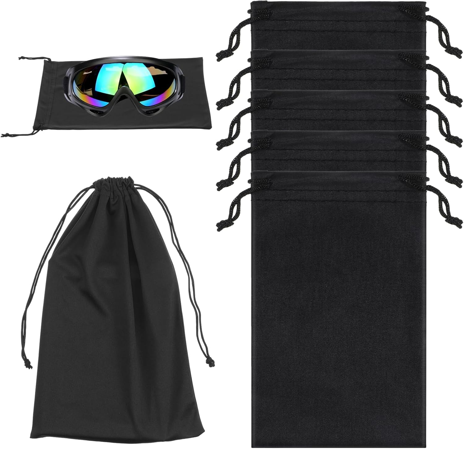 Amazon.com : QfwdfcTrenz 5Pcs Microfiber Drawstring Protection Pouch ...