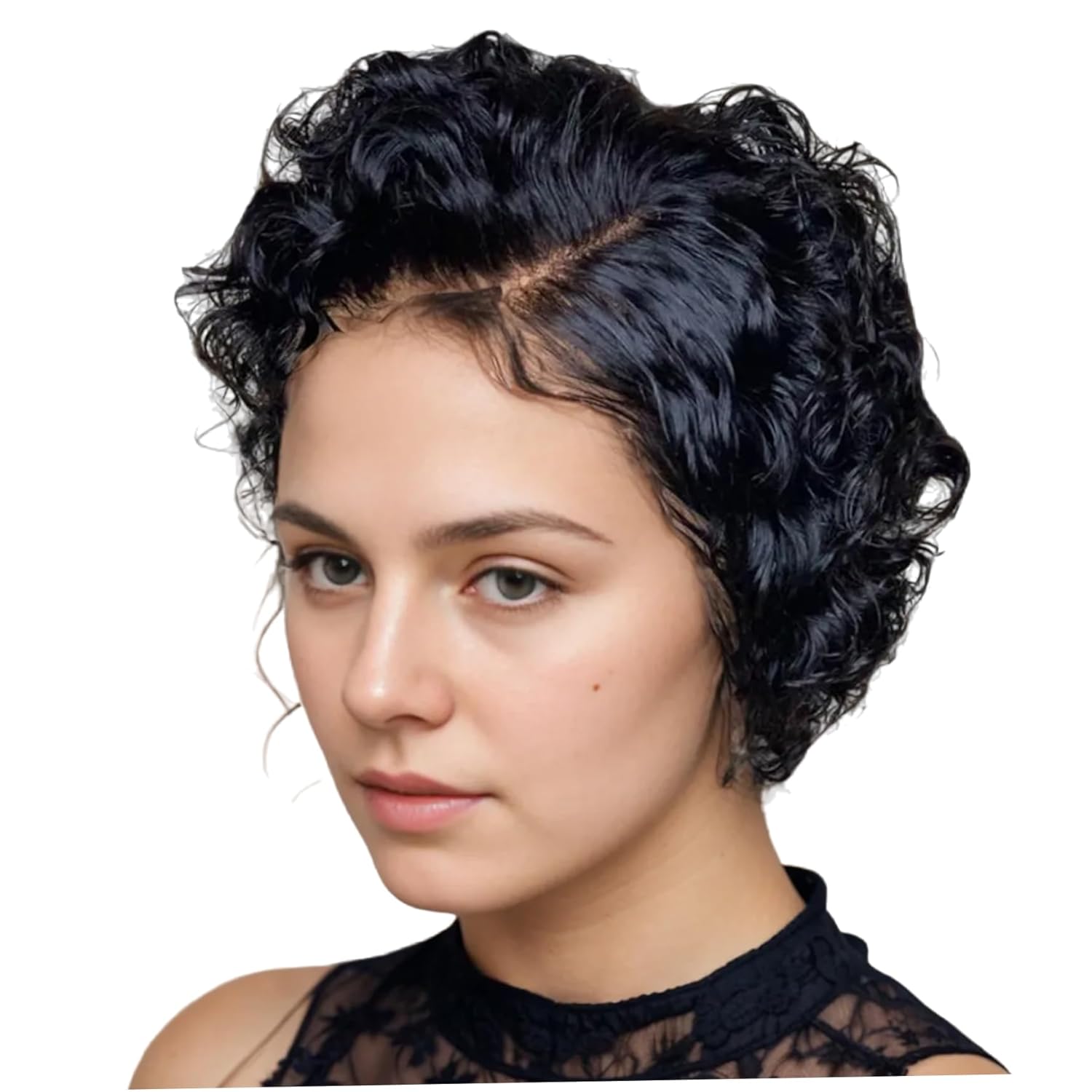 Amazon.com : Human Hair Wig, Braided Wigs for Black Women, 6 Inch ...