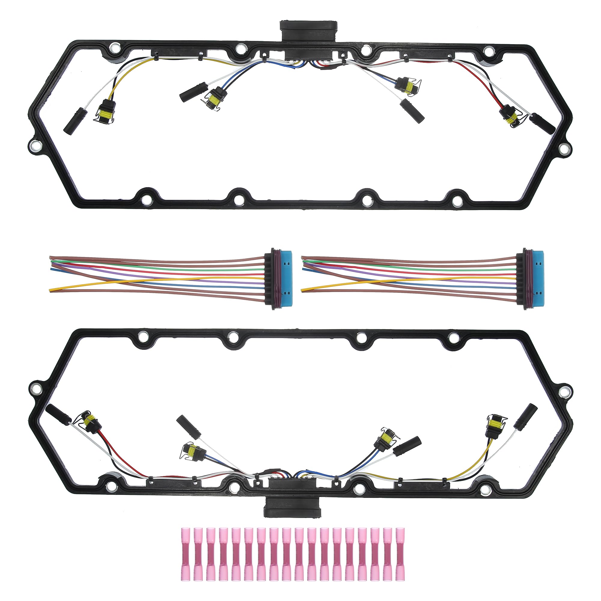 Amazon.com: Hihaha Valve Cover Gaskets W/Fuel Injector Glow Plug ...